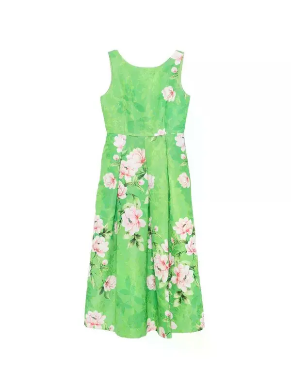 LUNATICA MILANO Floral-print Jacquard Midi Dress