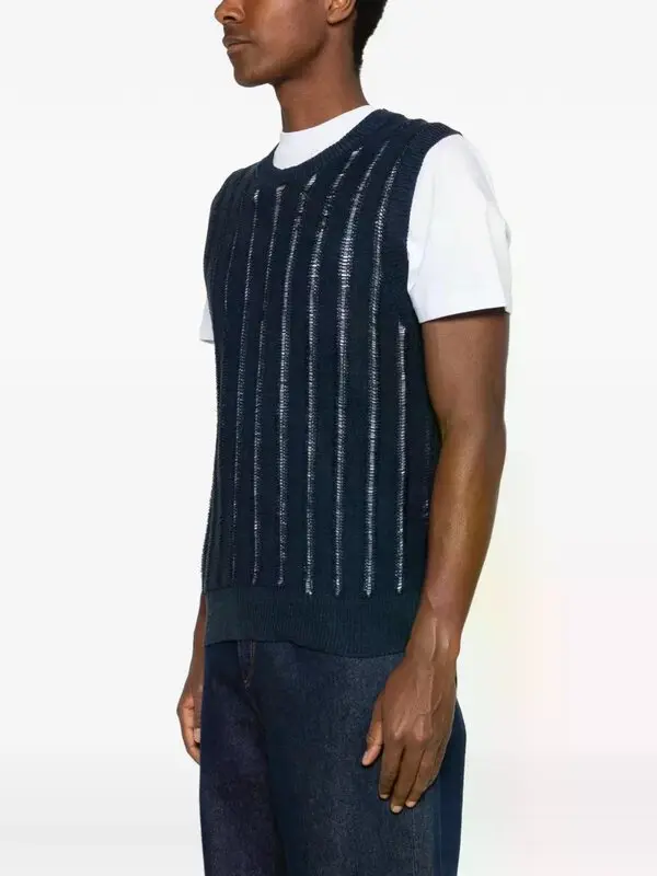 AMARANTO Open-knit Vest