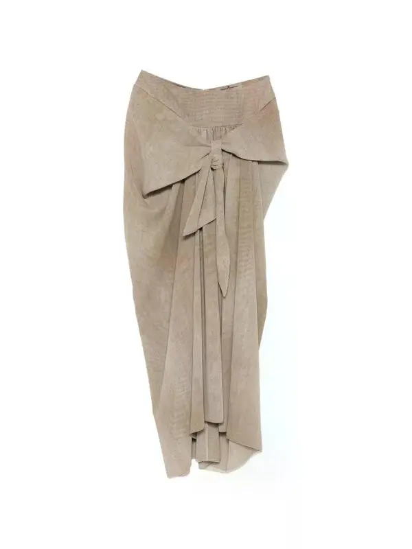 Ermanno Scervino Knotted Draped Maxi Skirt