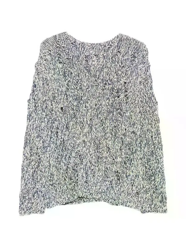 AMARANTO Distressed-effect Sweater