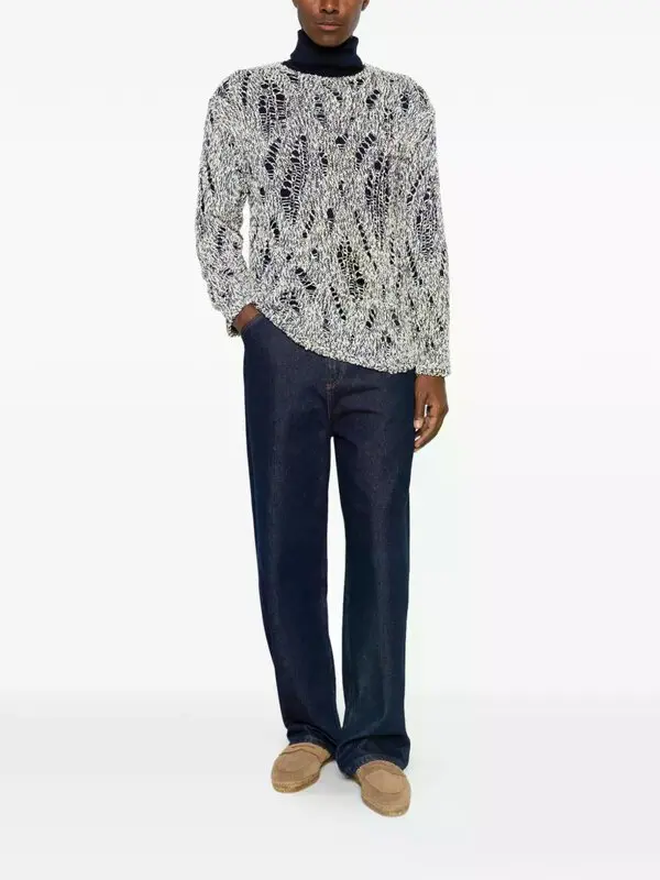 AMARANTO Distressed-effect Sweater