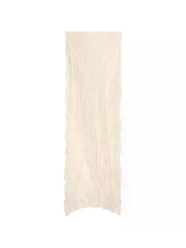 TOTEME Crinkled Midi Skirt - Neutrals