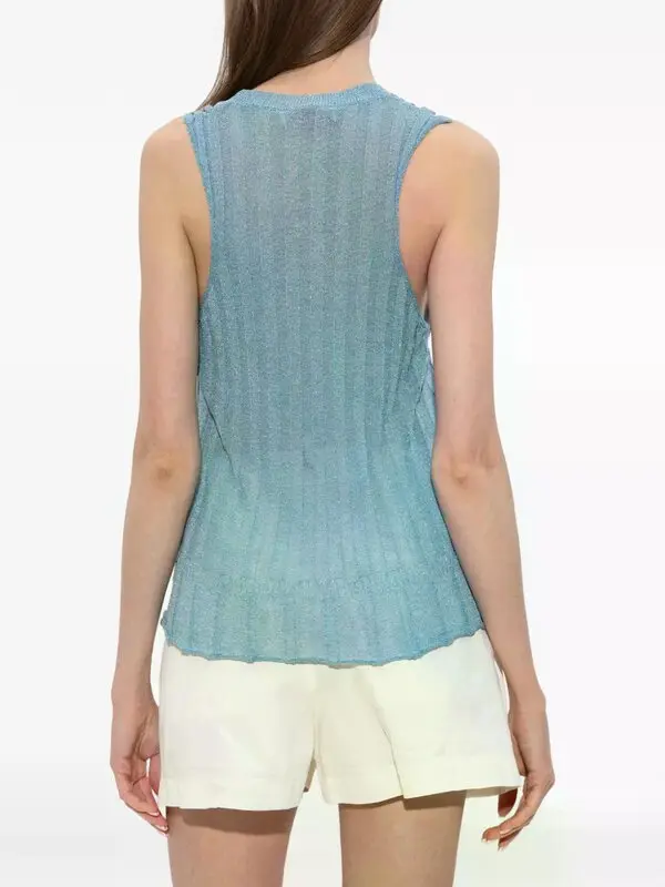 AKEP Ribbed-knit Sleeveless Top