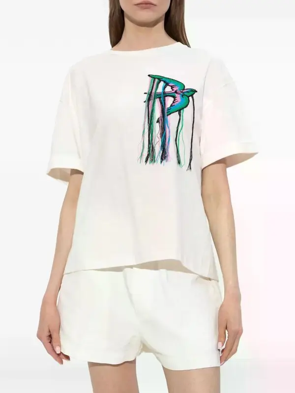 AKEP Cotton T-shirt With Embroidered Patch