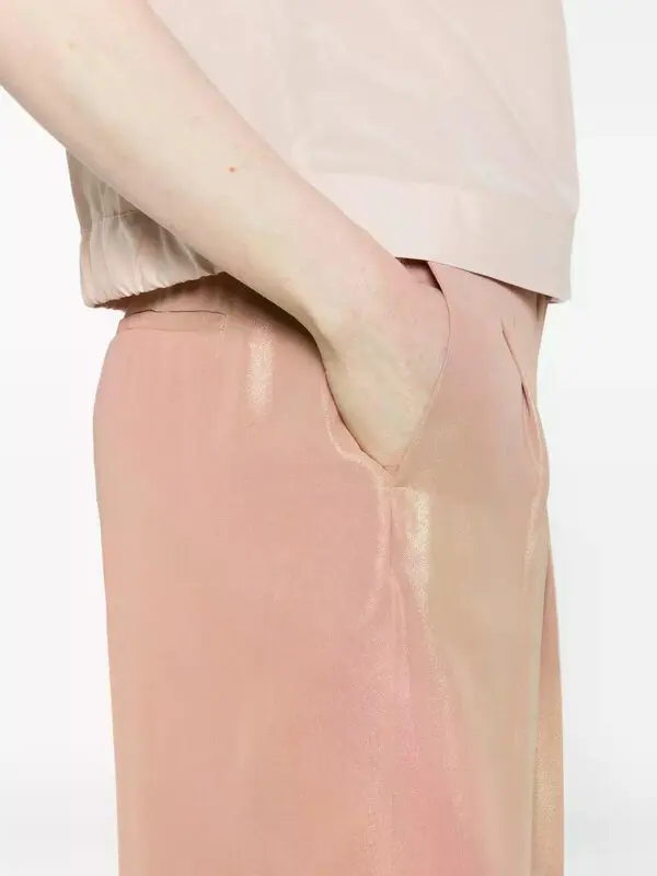 Peserico Metallic-effect Wide-leg Trousers