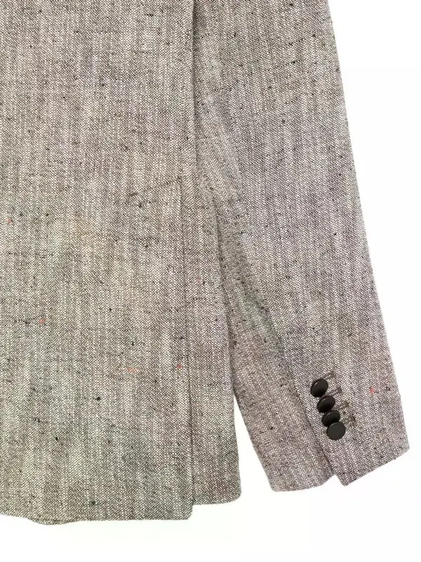 Tagliatore Textured Two-button Blazer - Brown