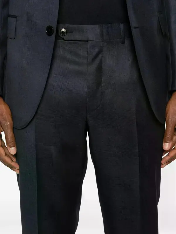 Zegna Single-breasted Wool Suit - Blue