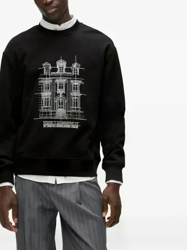 Karl Lagerfeld Rue St-guillaume Printed Sweatshirt