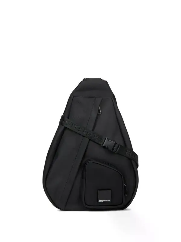 Karl Lagerfeld Extra Large Venture Messenger Bag - Black