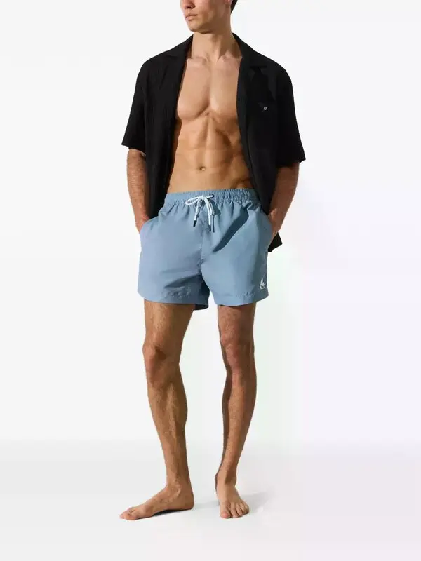 Karl Lagerfeld Kameo Logo-print Swim Shorts - Blue