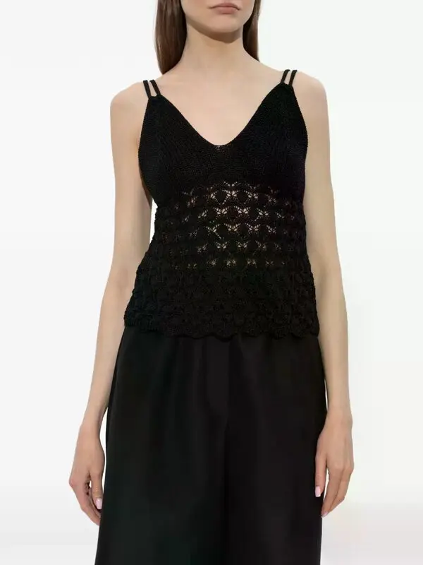 AKEP Knitted V-neck Top