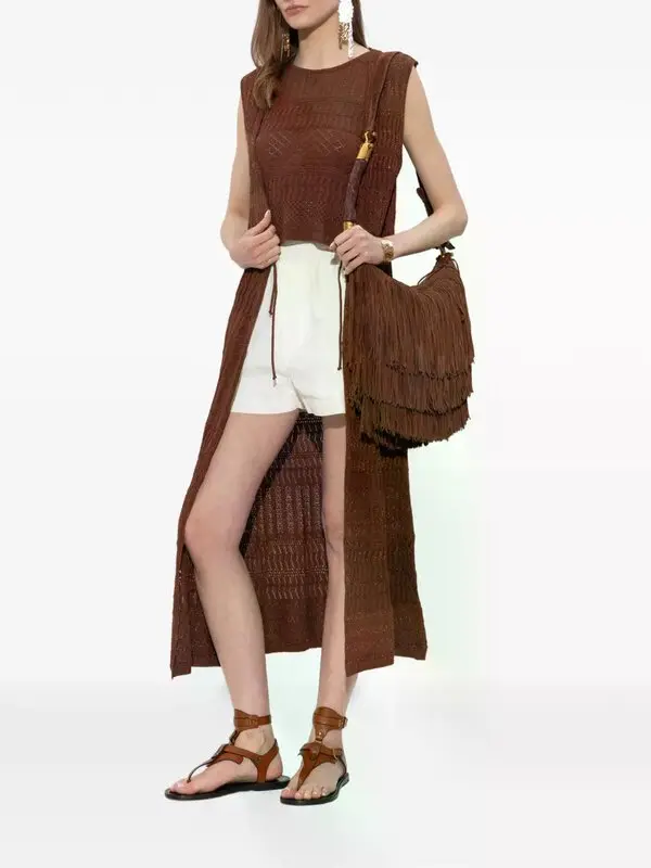 AKEP Open-knit Sleeveless Top