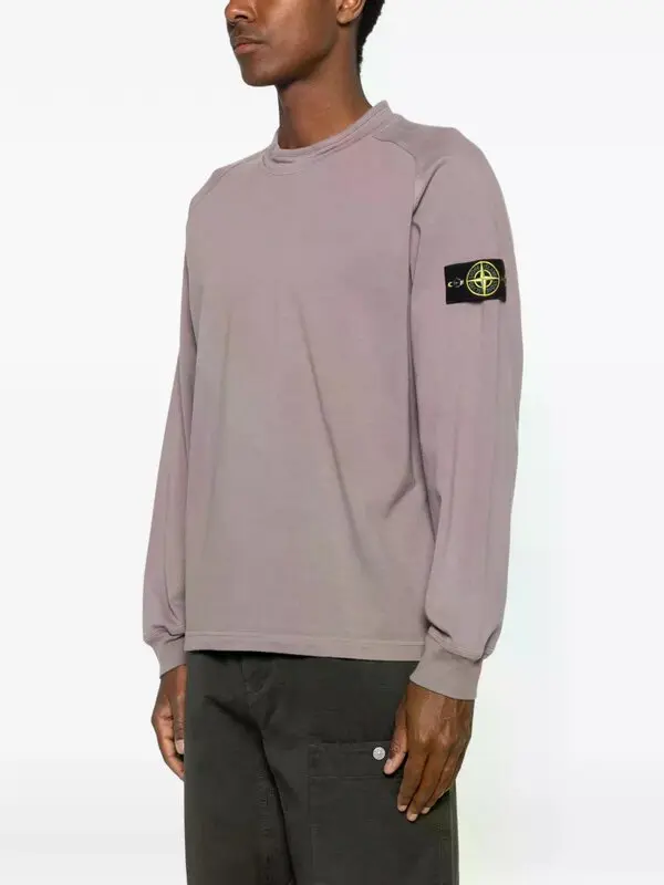 Stone Island Compass-patch Sweatshirt - Purple