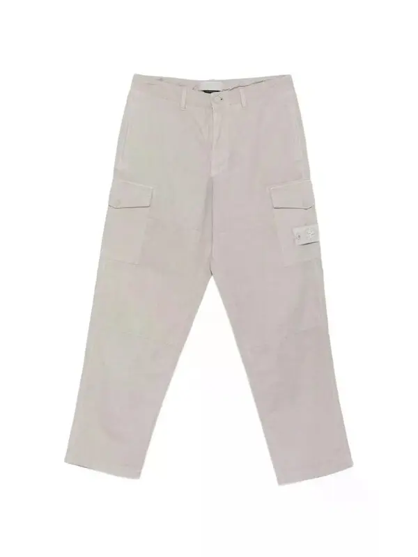 Stone Island Compass-patch Cargo Pants - Grey