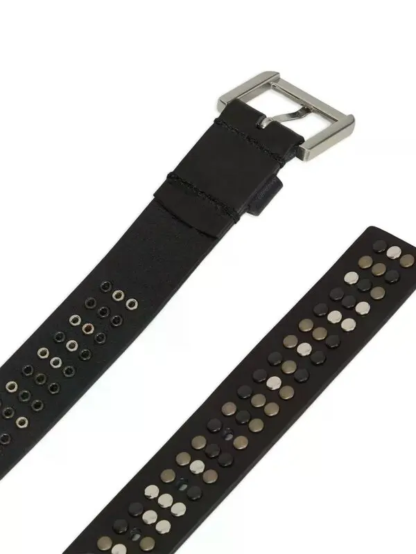 Karl Lagerfeld Stud-embellished Leather Belt