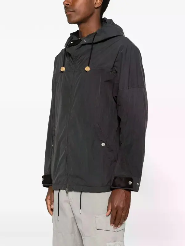 Stone Island Drawstring-hem Hooded Jacket - Grey