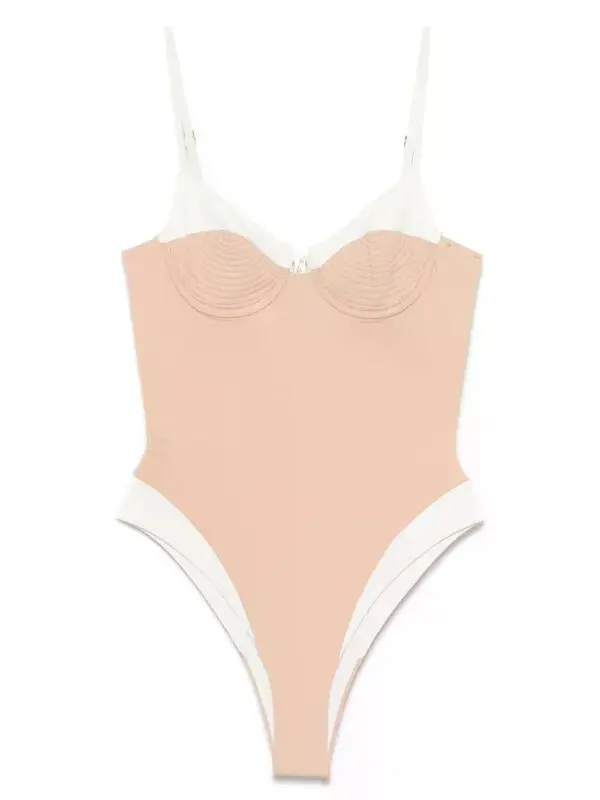 NOIRE SWIMWEAR Celine One-piece Swimsuit - Neutrals