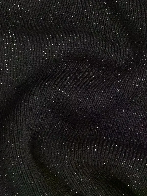 Karl Lagerfeld Ikon Rhinestone-logo Scarf - Black
