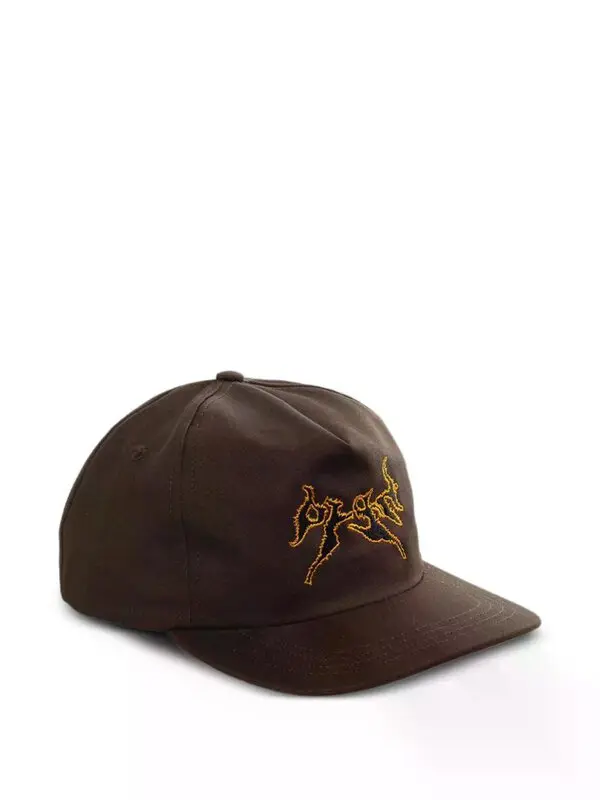 D-R-G-N Logo-embroidered Baseball Cap - Brown