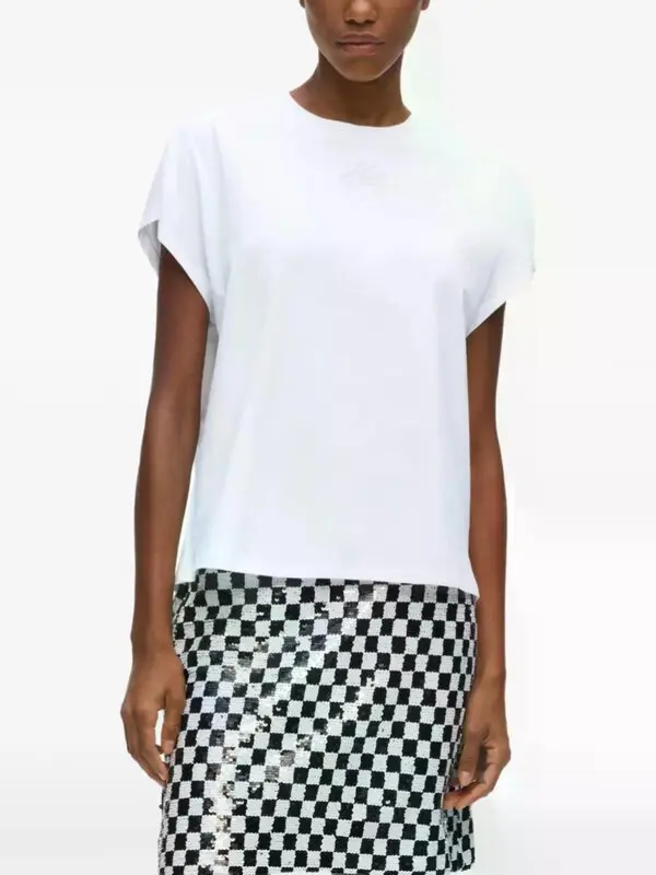 Karl Lagerfeld Embroidered Logo T-shirt