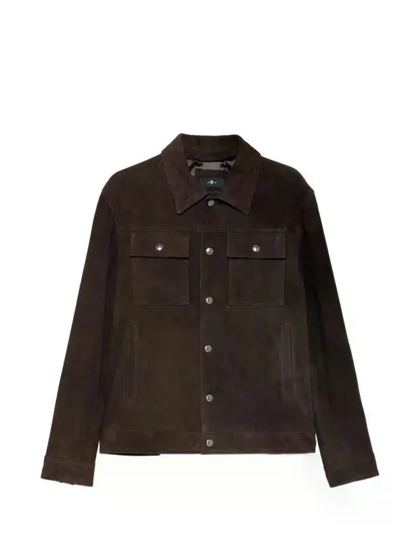 7 For All Mankind Suede-finish Jacket
