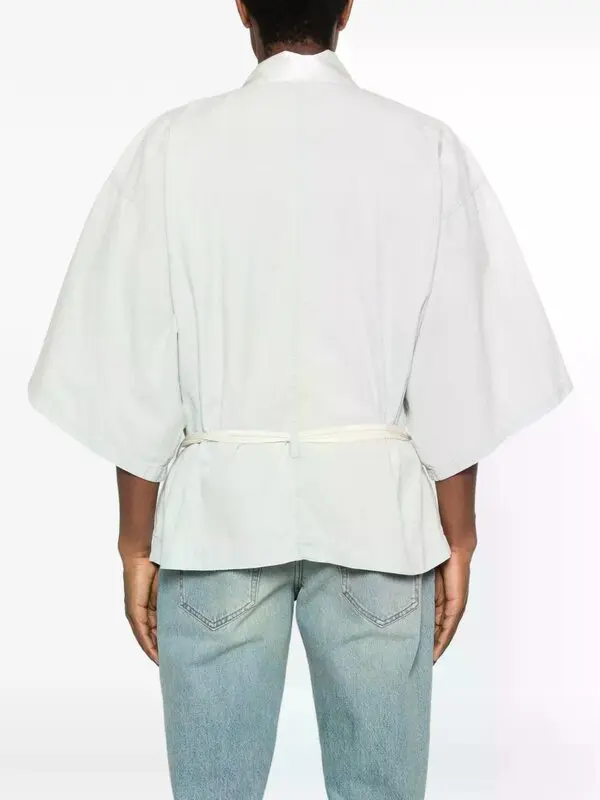 Kenzo Contrast-collar Wrap Shirt