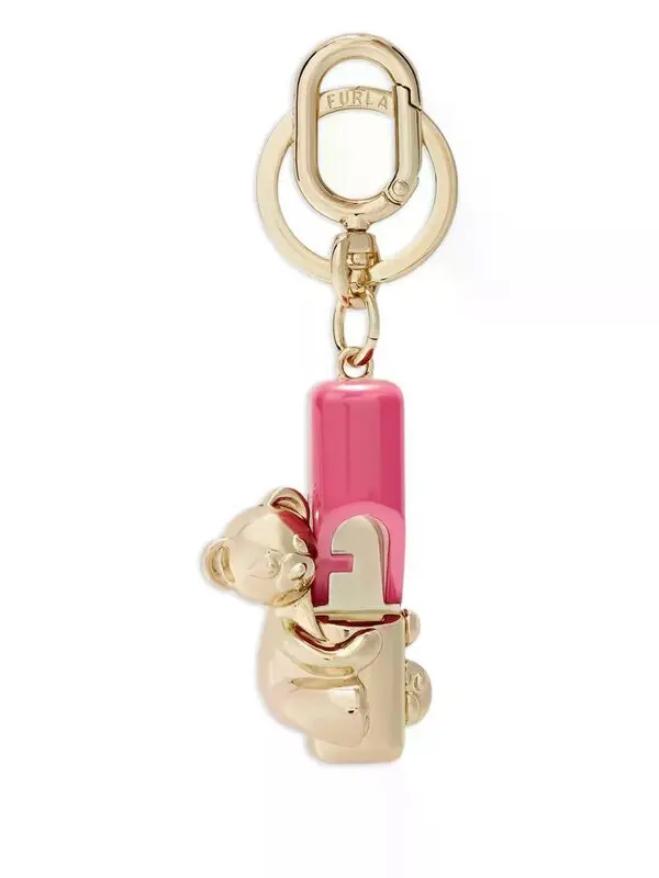 Furla Teddy Bear Arch Keyring - Gold