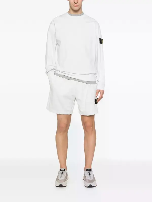 Stone Island Compass-patch Shorts - Blue