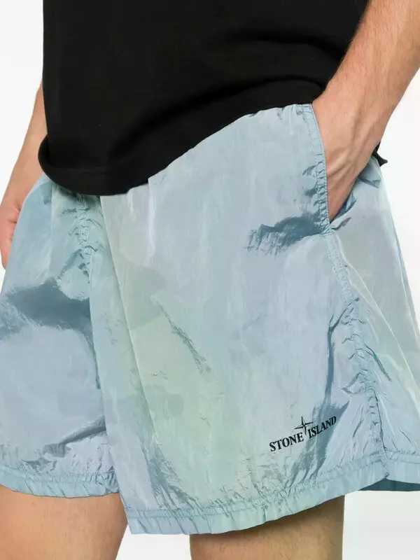 Stone Island Logo-print Shorts