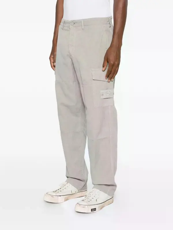 Stone Island 3100041 Cotton Linen Canvas Cargo Trousers