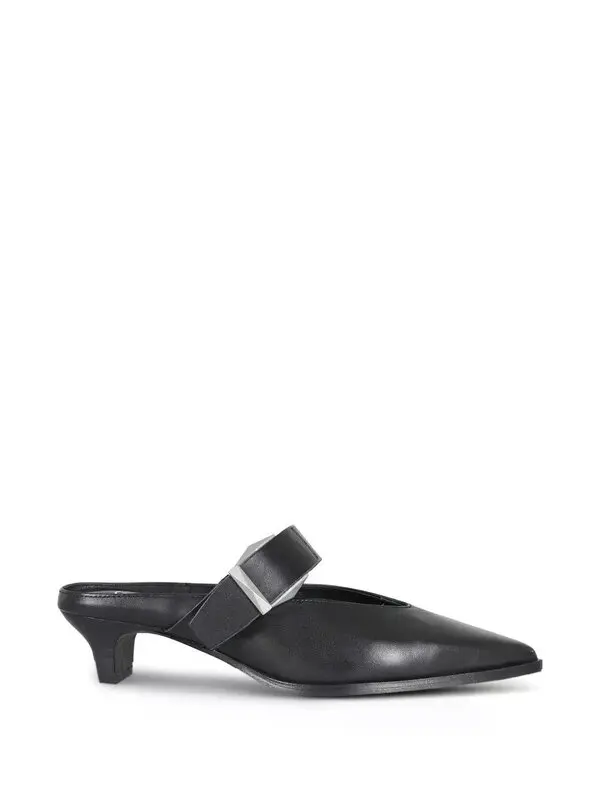 Ash Tessa Buckle-strap Pointed-toe Mules
