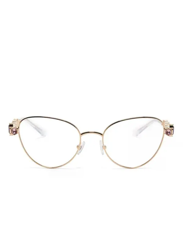 SWAROVSKI Crystal-embellished Cat Eye Glasses - Gold