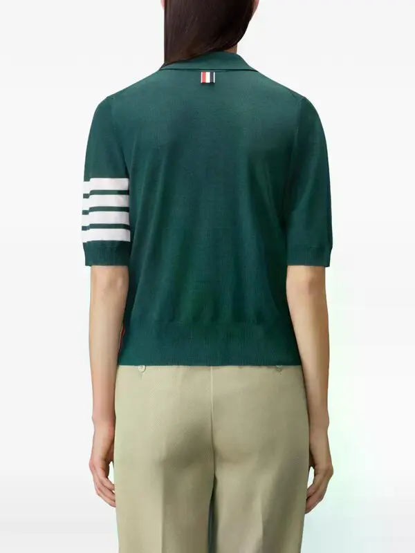 Thom Browne 4-bar Wool Polo Shirt