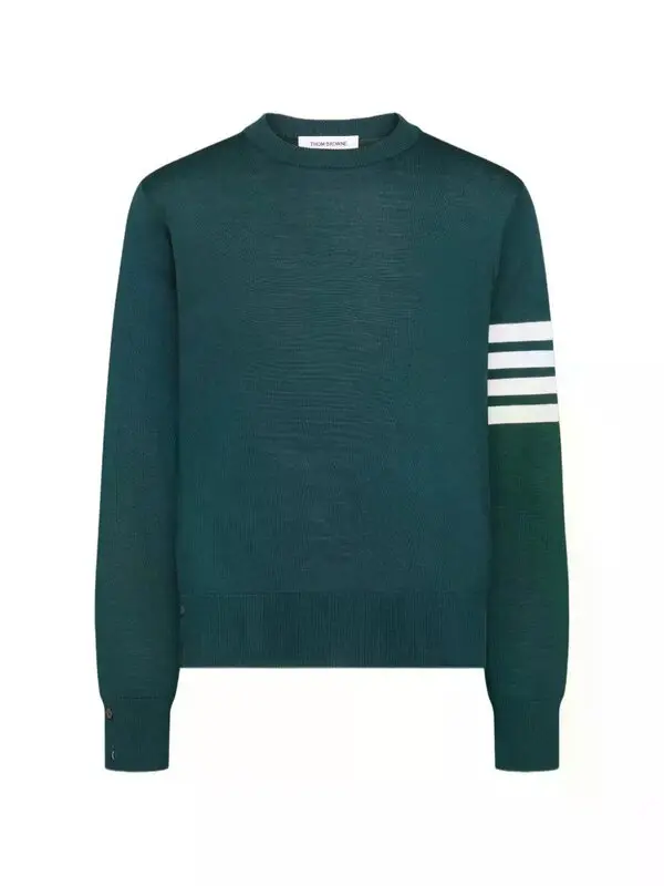 Thom Browne 4-bar Sweater - Green