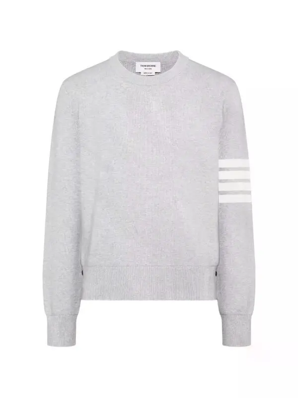 Thom Browne 4-bar Milano Stitch Sweater - Grey
