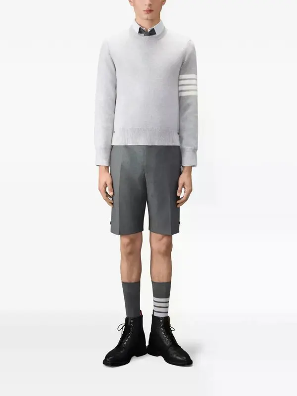 Thom Browne 4-bar Milano Stitch Sweater - Grey