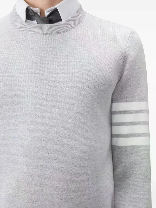Thom Browne 4-bar Milano Stitch Sweater - Grey