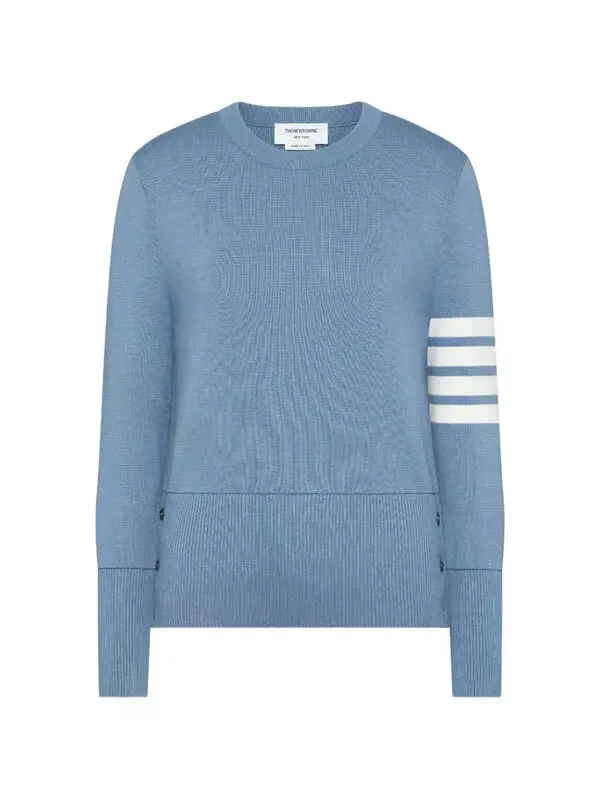Thom Browne 4-bar Milano Sweater - Blue