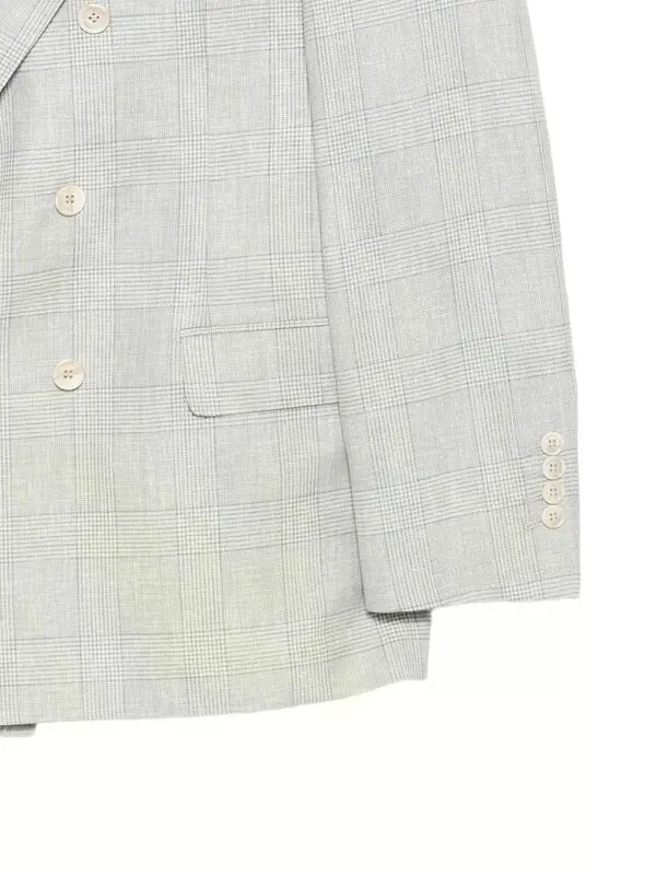 Brunello Cucinelli Double-breasted Checked-pattern Suit