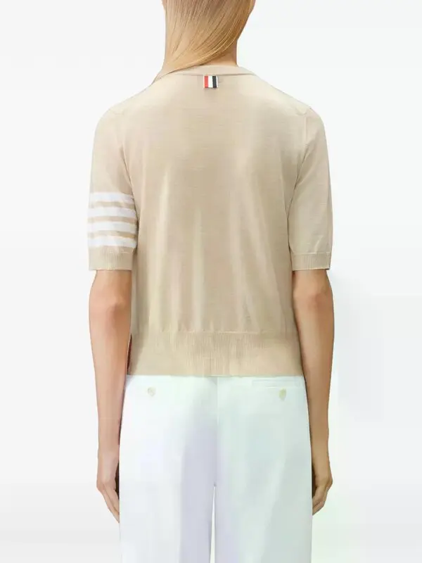 Thom Browne 4-bar T-shirt - Neutrals