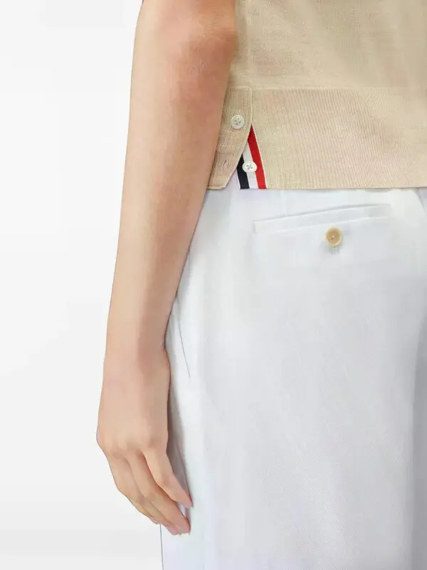 Thom Browne 4-bar T-shirt - Neutrals
