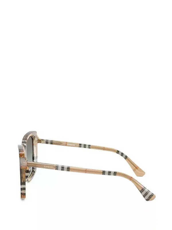 Burberry Check Square-frame Sunglasses