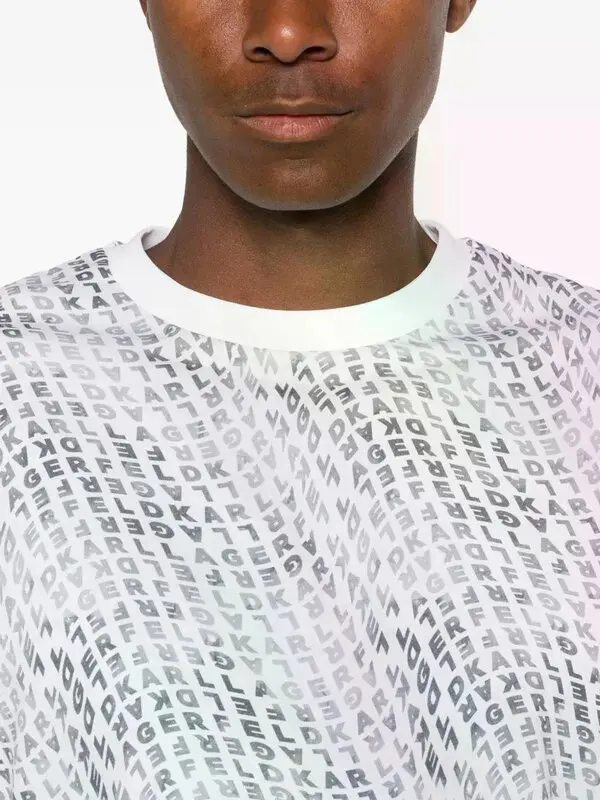 Karl Lagerfeld Logo-pattern T-shirt