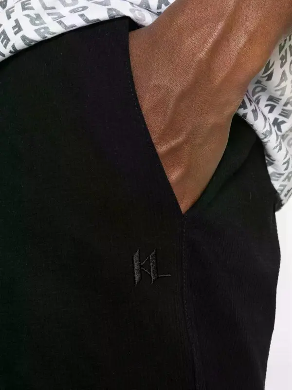 Karl Lagerfeld Logo-embroidered Elasticated Shorts