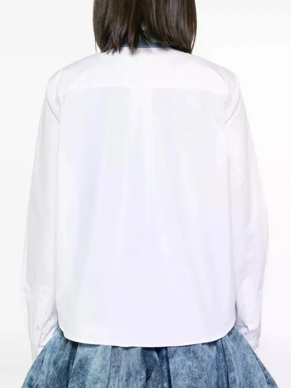 Marni Contrast-collar Patch-pocket Shirt
