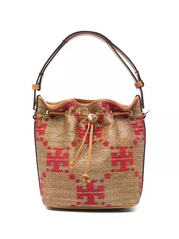 Tory Burch Monogram Pattern Bucket Bag