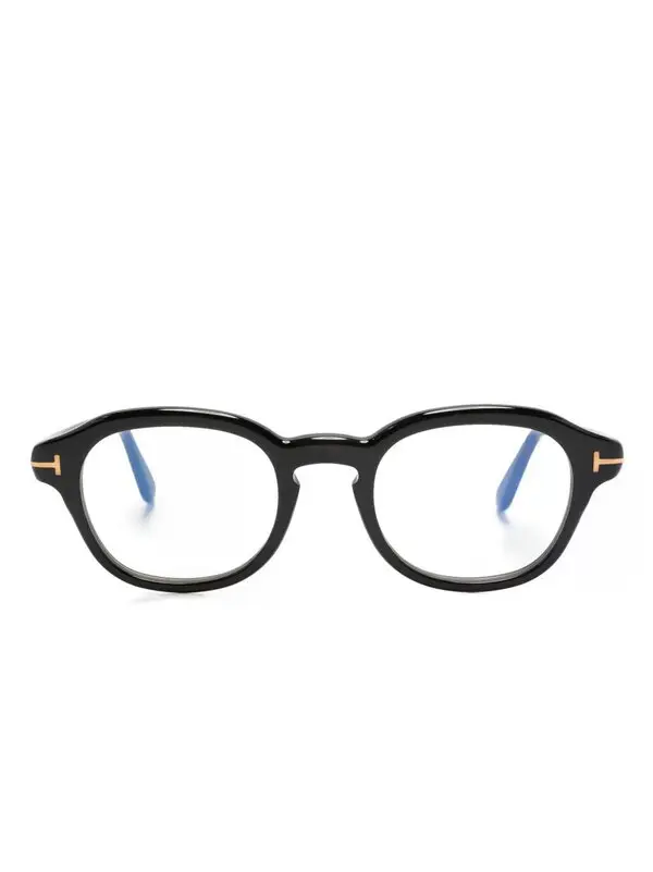 TOM FORD Round Frame Glasses - Black