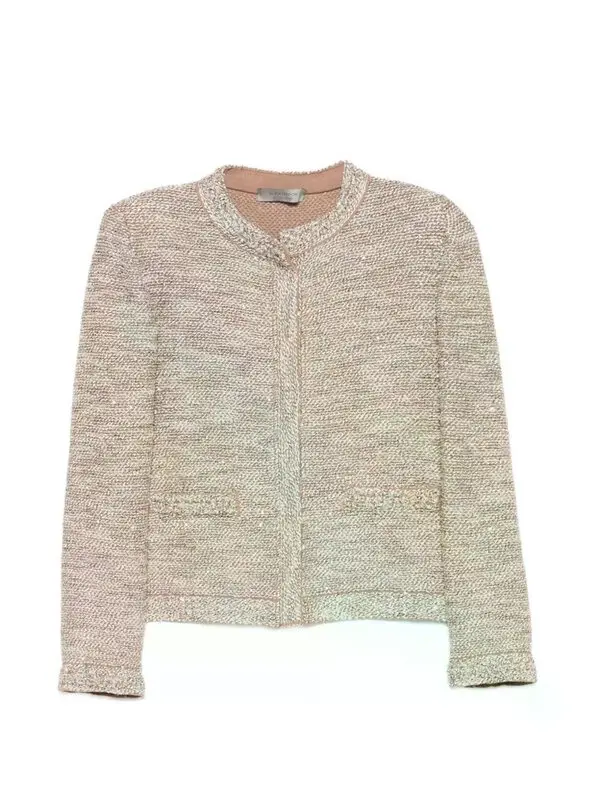 D.exterior Sequin-embellished Tweed-effect Jacket