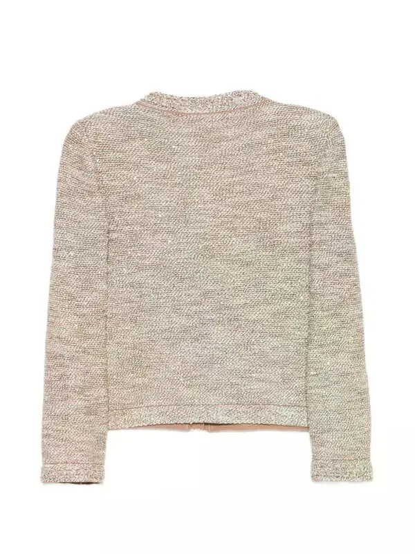 D.exterior Sequin-embellished Tweed-effect Jacket