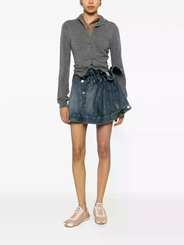 AUGUST BARRON Asymmetric Fold-over Skirt